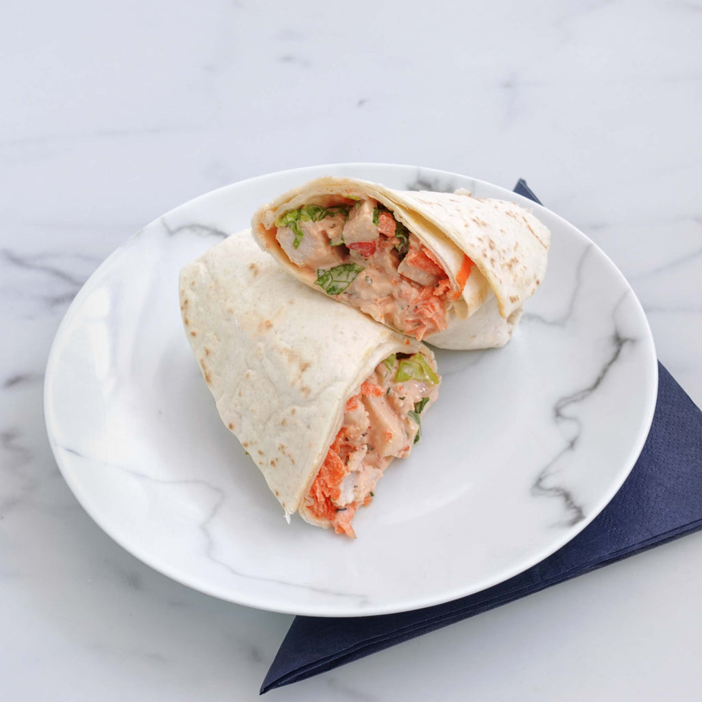 Sweet Chilli Chicken Wrap | Mildly spiced and kid-friendly
